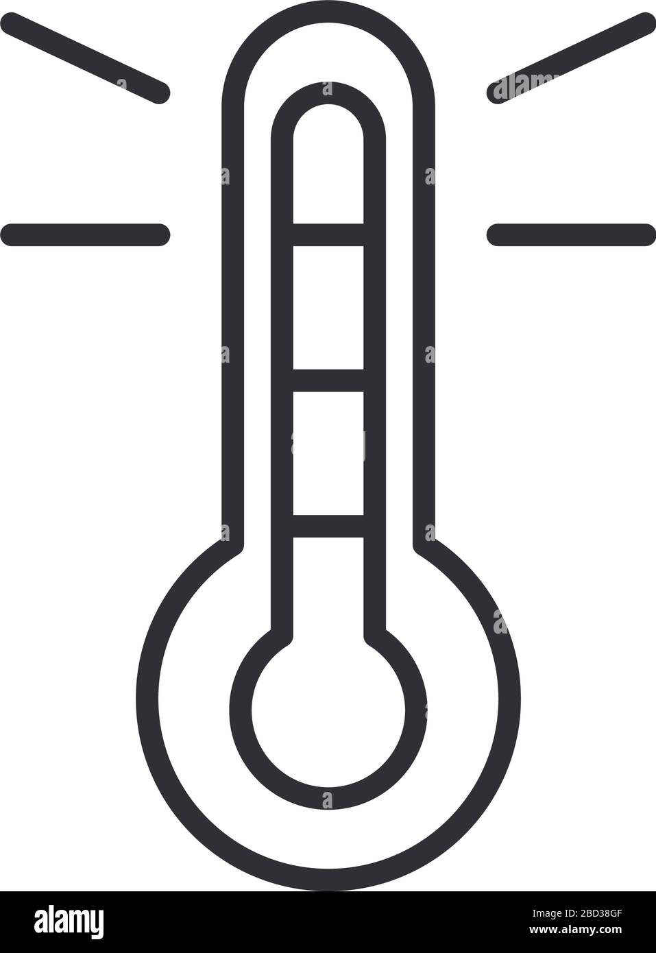 thermometer temperature measure line style Stock Vector Image & Art - Alamy