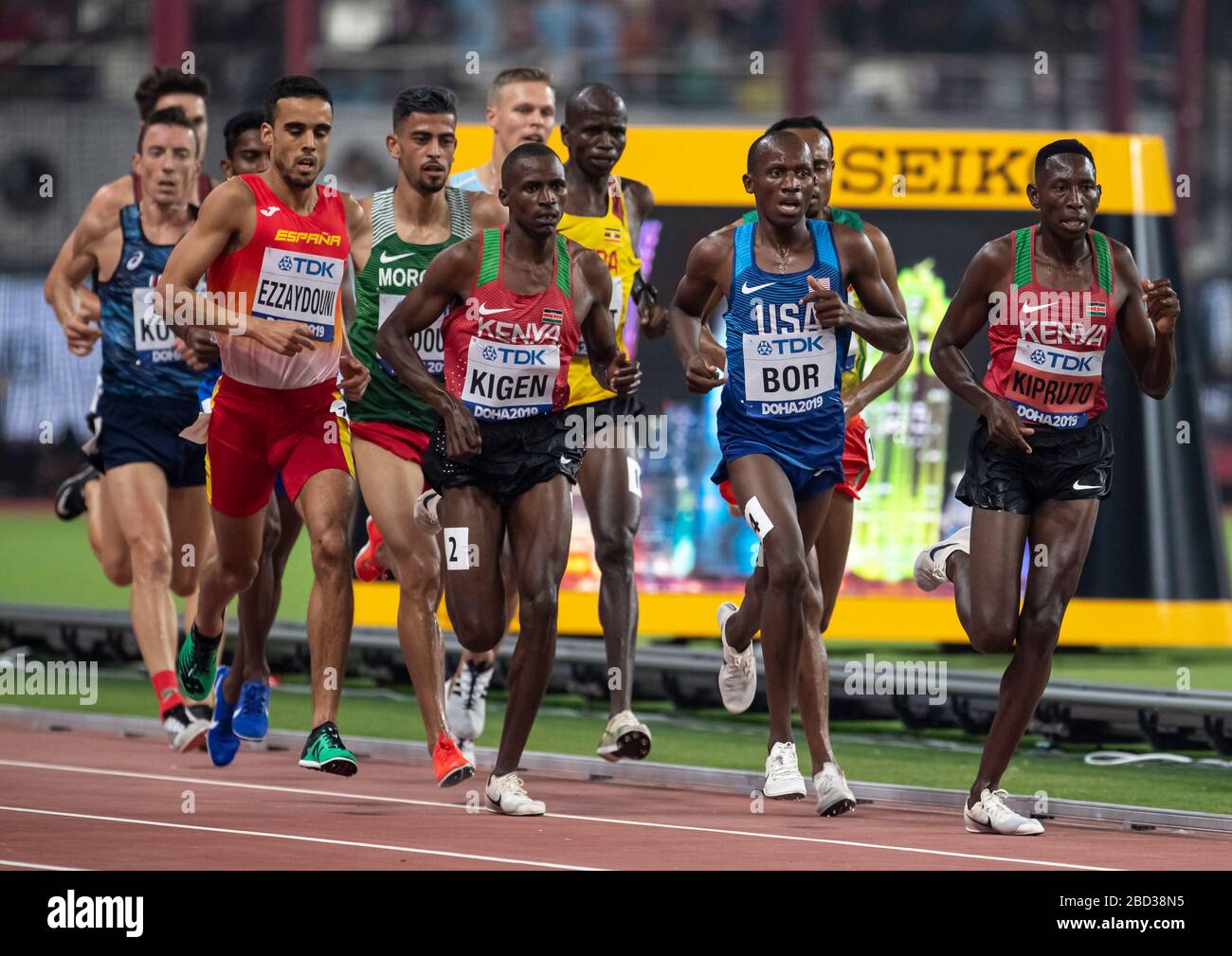 DOHA - QATAR - OCT 1: Ibrahim Ezzaydouni (ESP), Hillary Bor (USA ...