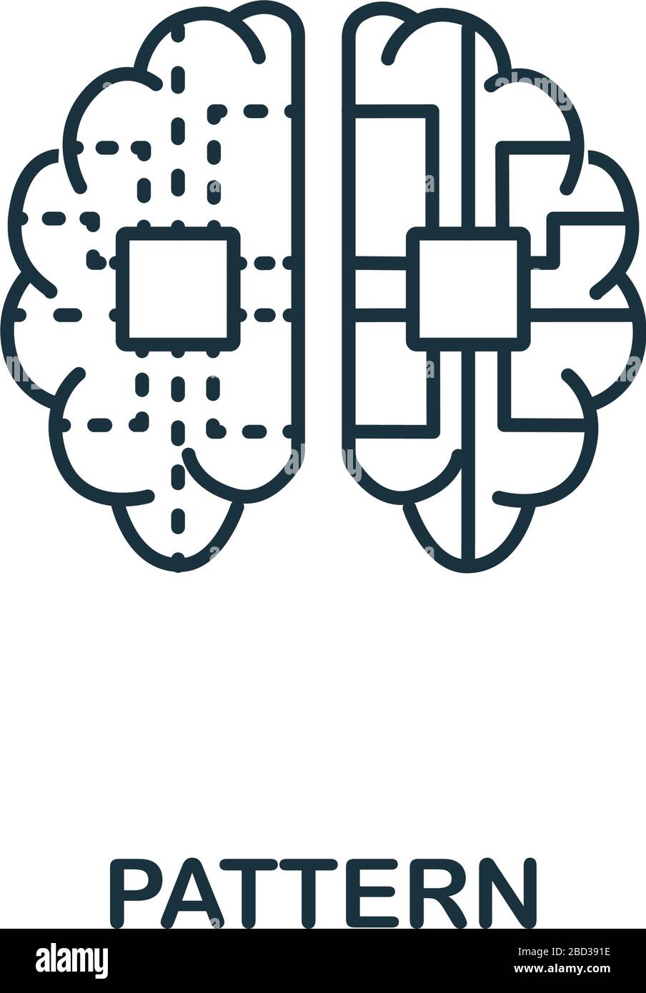 Pattern icon from machine learning collection. Simple line Pattern icon ...
