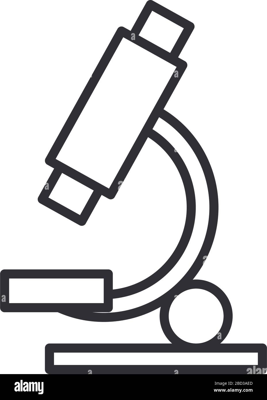 microscope laboratory line style icon Stock Vector Image & Art - Alamy