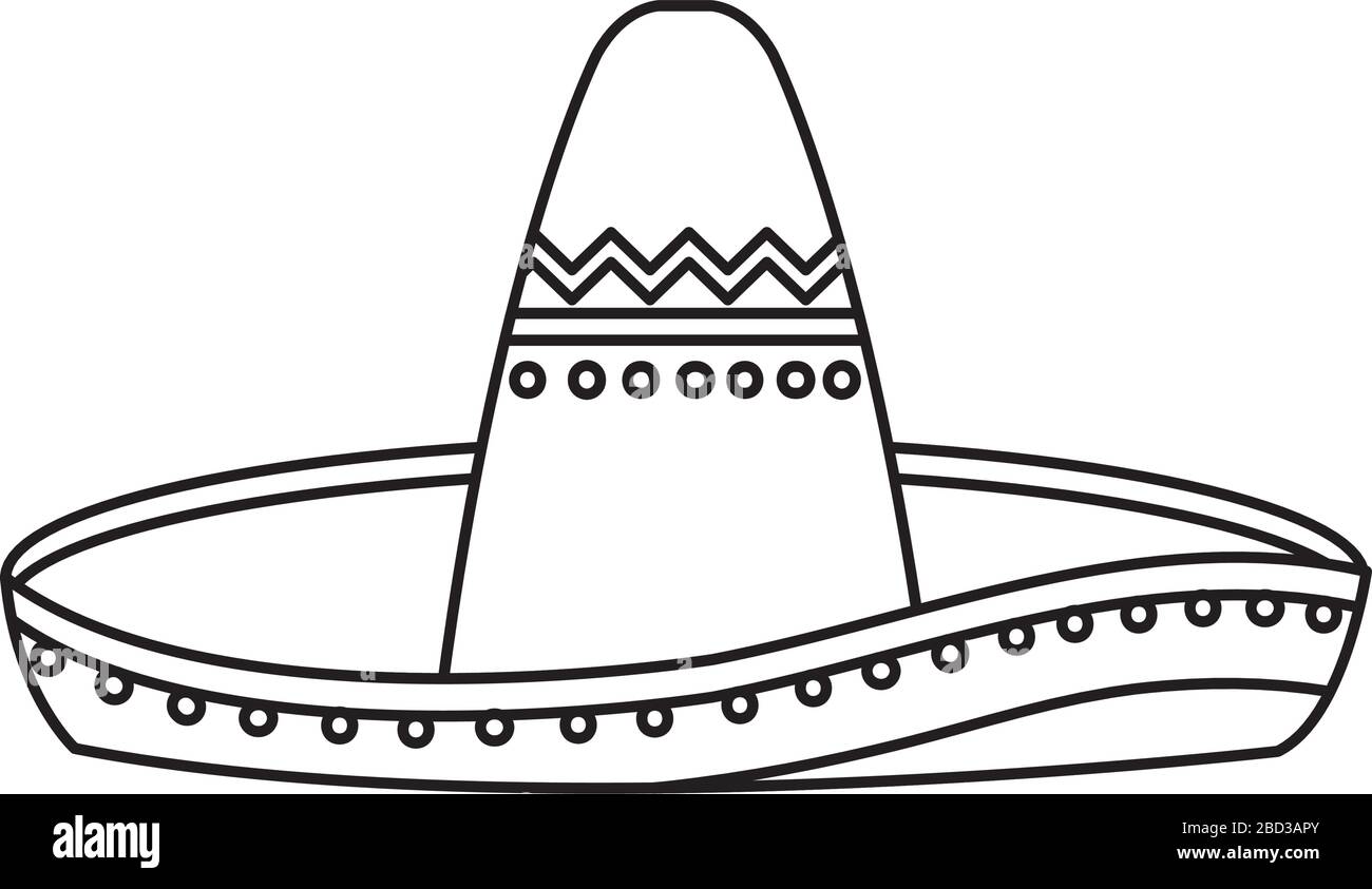 Isolated mexican hat vector design Stock Vector Image & Art - Alamy