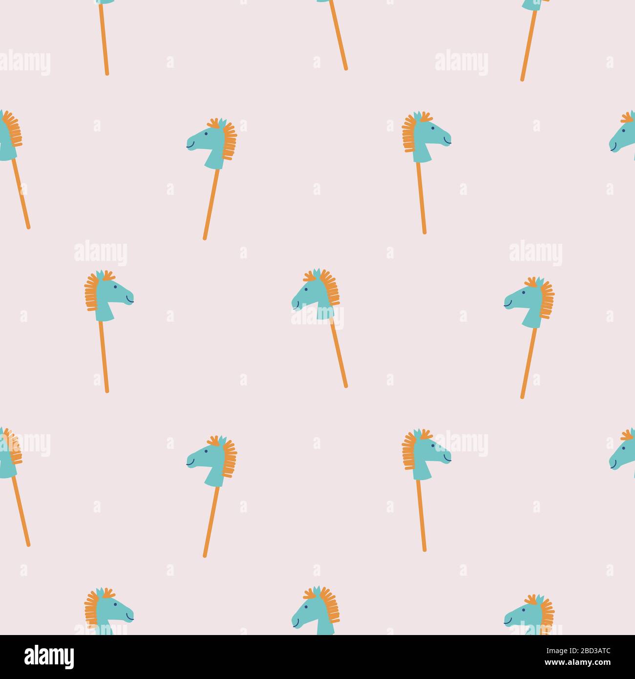 Seamless pattern with rocking horse sticks. Cute baby toy background ... Seamless pattern with rocking horse sticks. Cute baby toy background ...