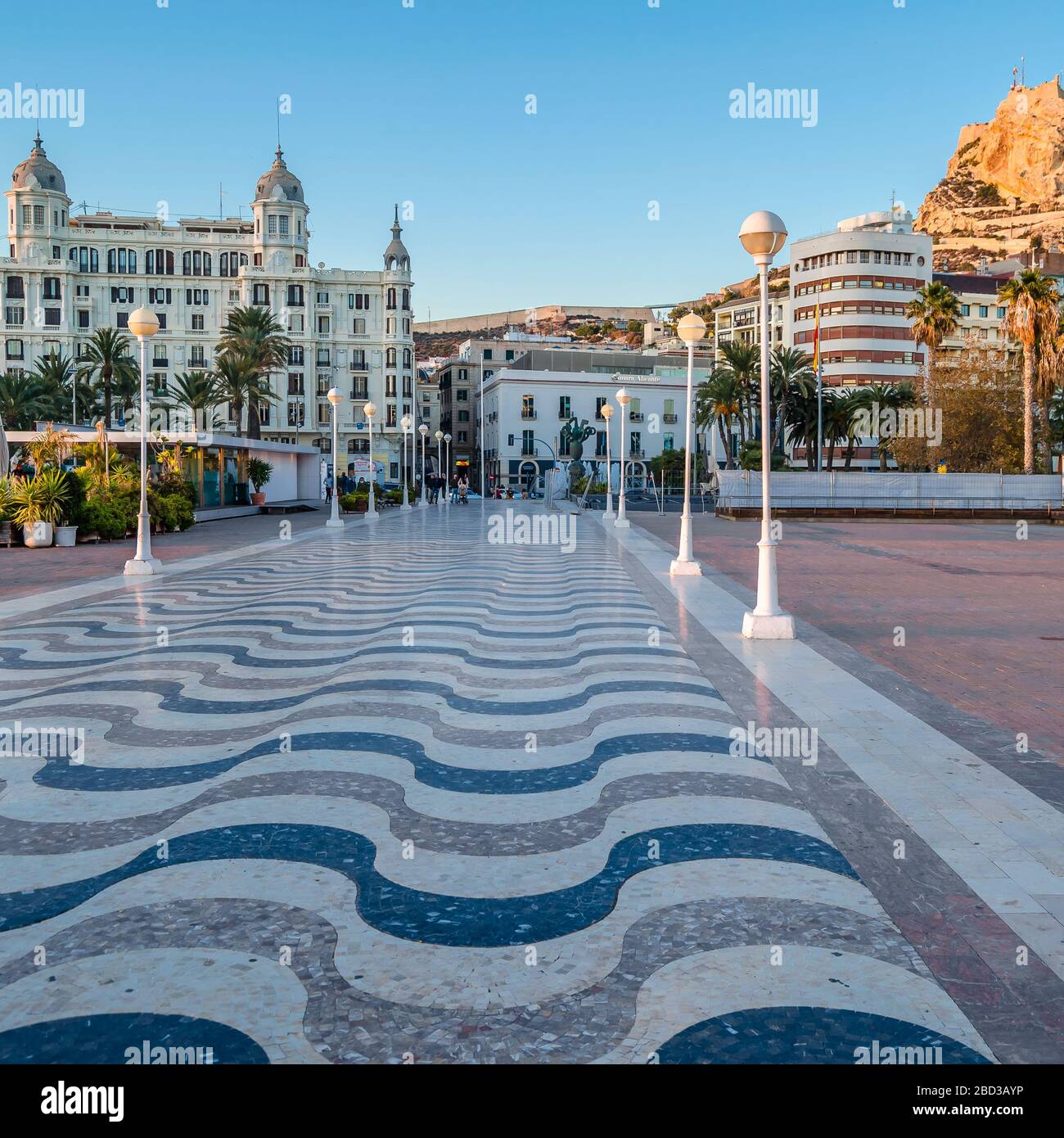 ALICANTE, SPAIN - DECEMBER 30, 2018: Cityscape of the Mediterranean ...