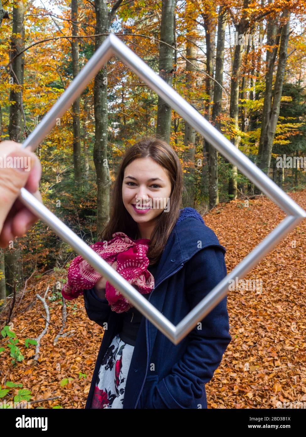 Teen teenager beauty one single solo teenage person hi-res stock ...