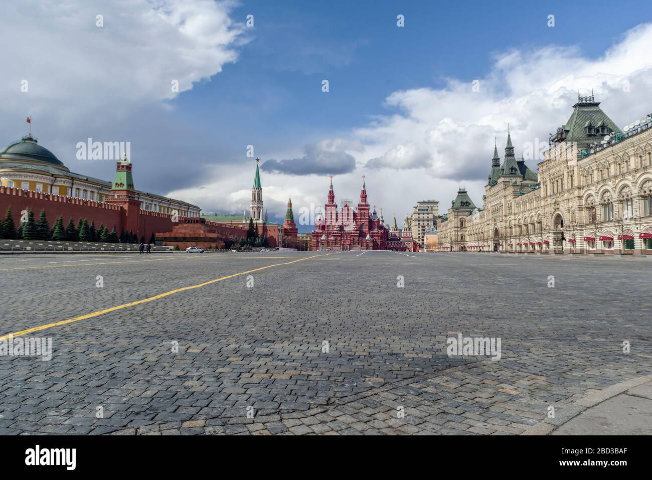 Moscow, Russia, April 5, 2020. Coronavirus Quarantine, Covid-19 in ...