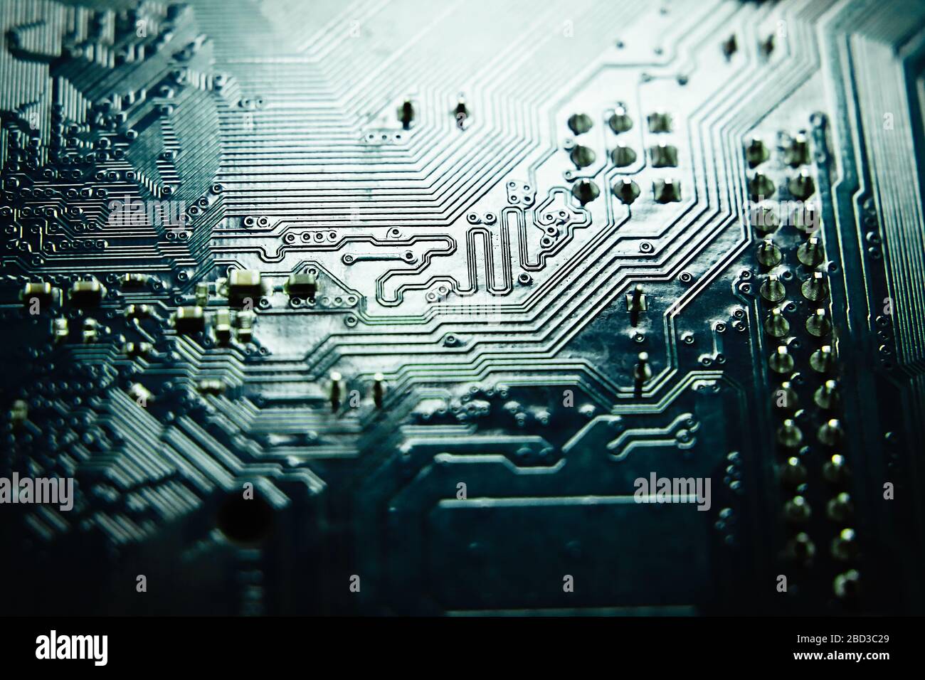 Circuit board. Electronic computer hardware technology components ...