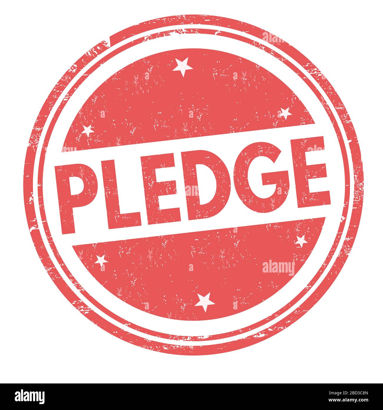 Pledge grunge rubber stamp on white background, vector illustration ...