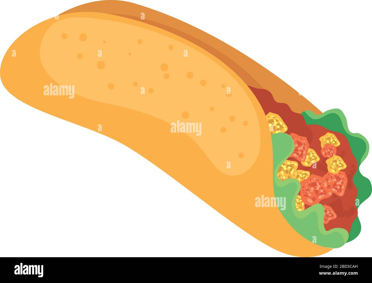 Isolated mexican burrito vector design Stock Vector Image & Art - Alamy
