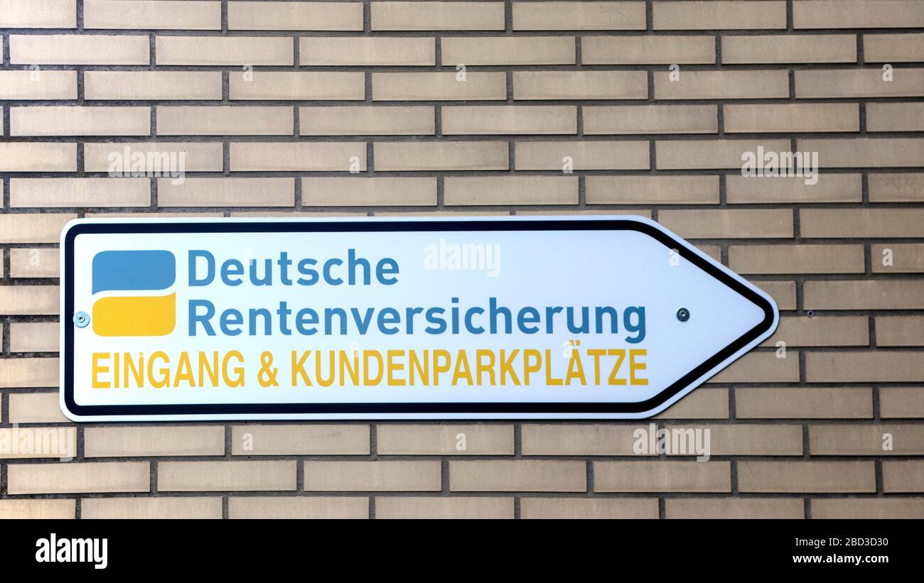 GIESSEN, GERMANY - 2019-11-20 - Signage of the Deutsche ...