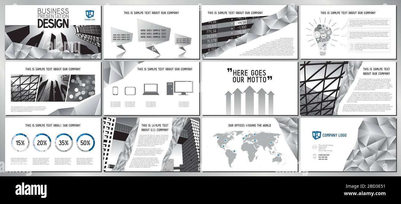 Business presentation template/ design - hd format - 1920x1080 px ...