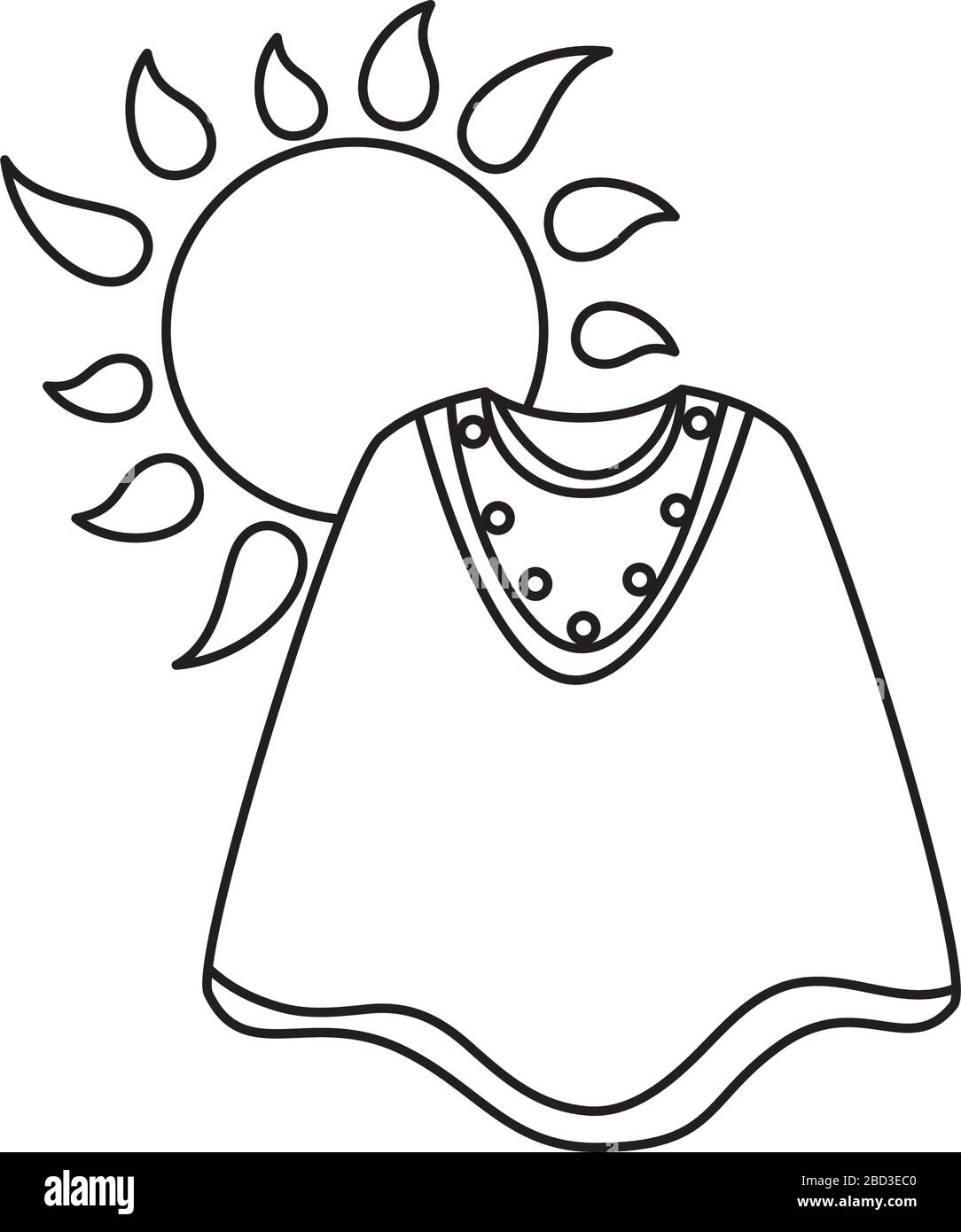 Mexican Poncho Page Coloring Pages