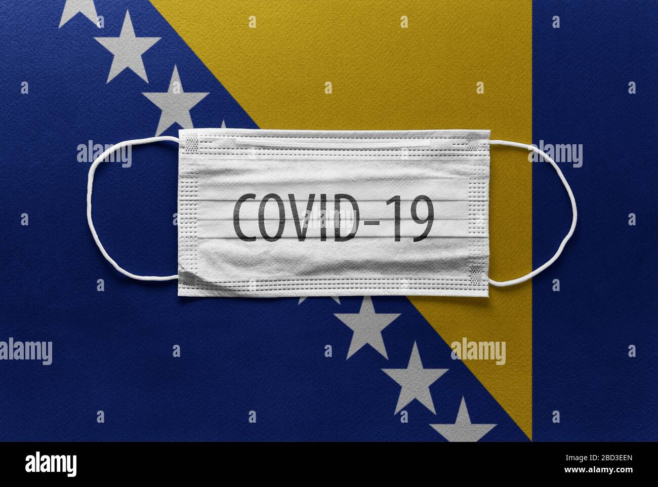 An individual face medical surgical mask on Bosnia and Herzegovina ...