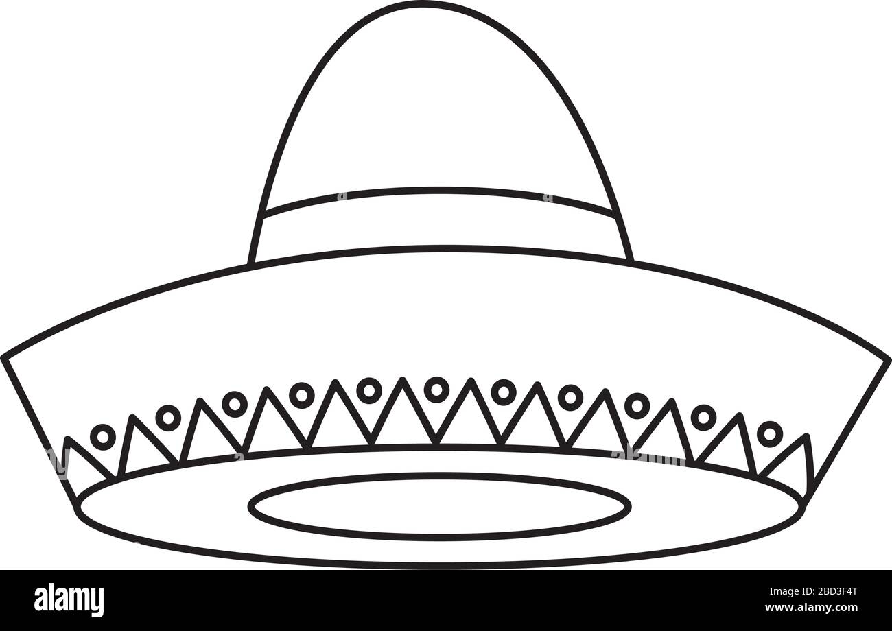 Isolated mexican hat vector design Stock Vector Image & Art - Alamy