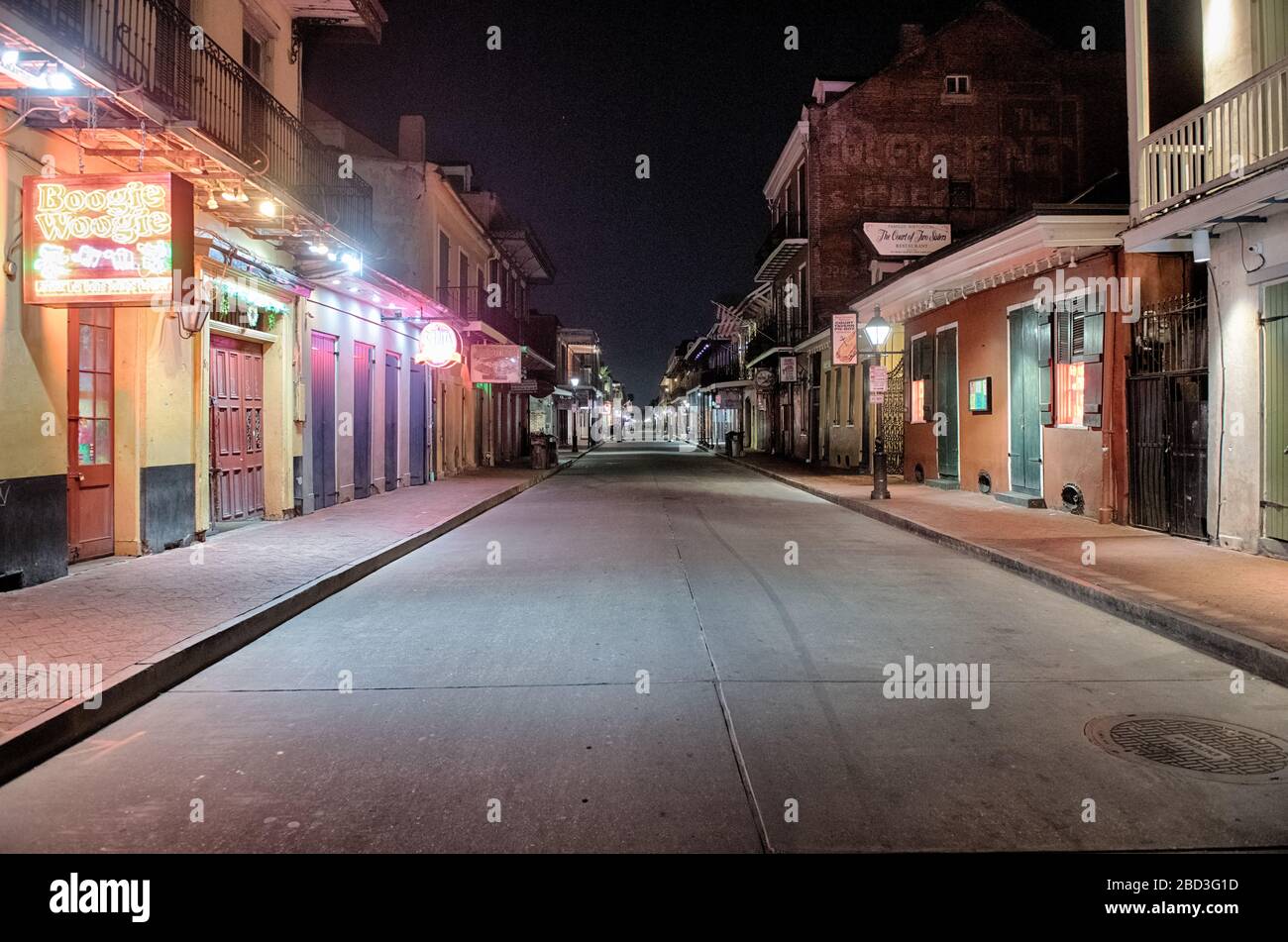 Empty french quarter hi-res stock photography and images - Alamy
