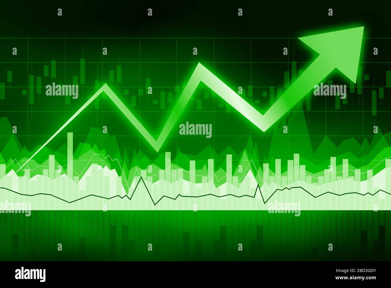 Growth stock chart Stock Photo - Alamy