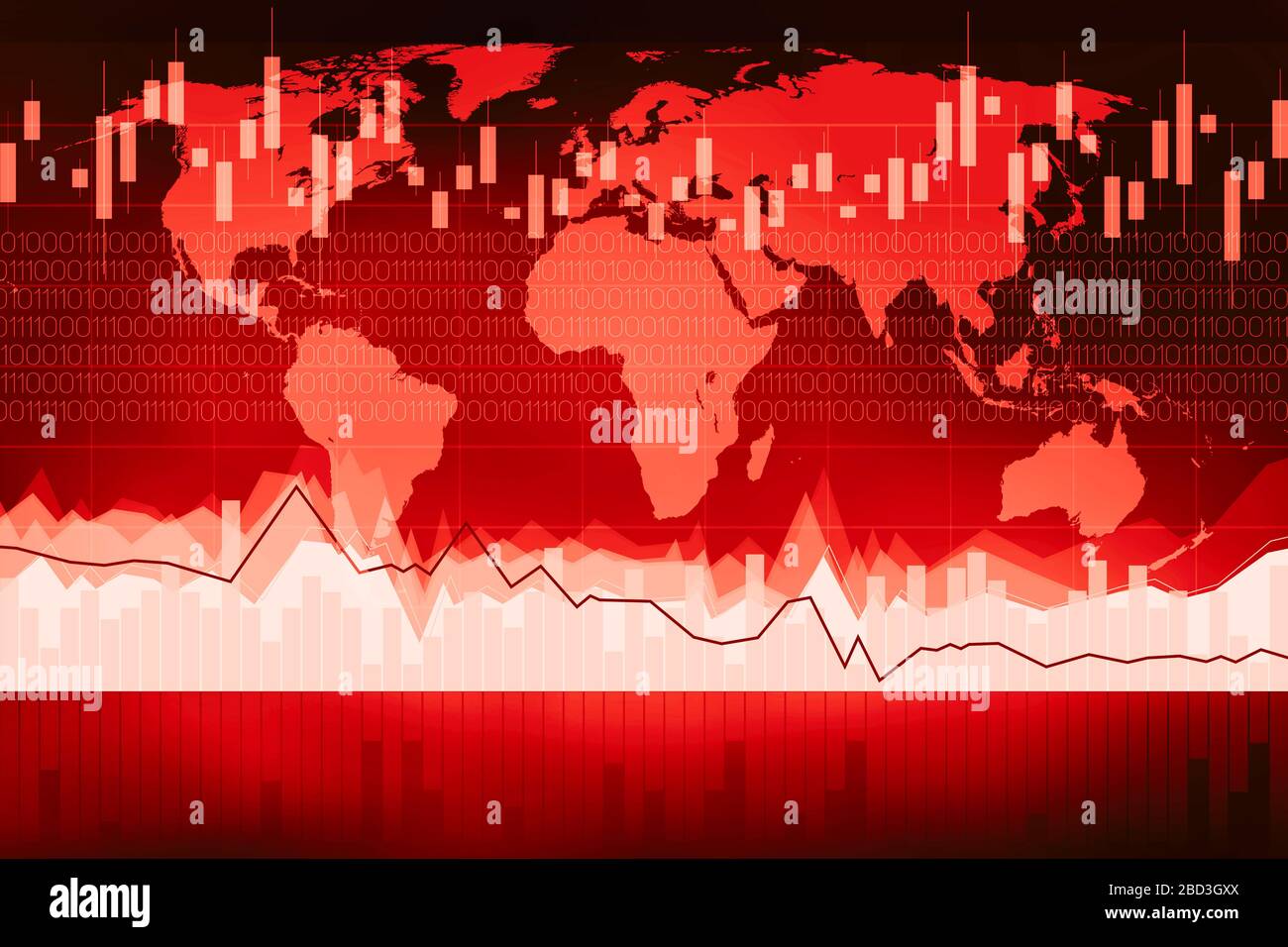 Global business chart Stock Photo - Alamy