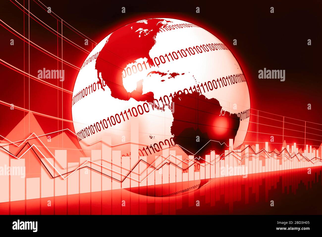 Global business chart Stock Photo - Alamy