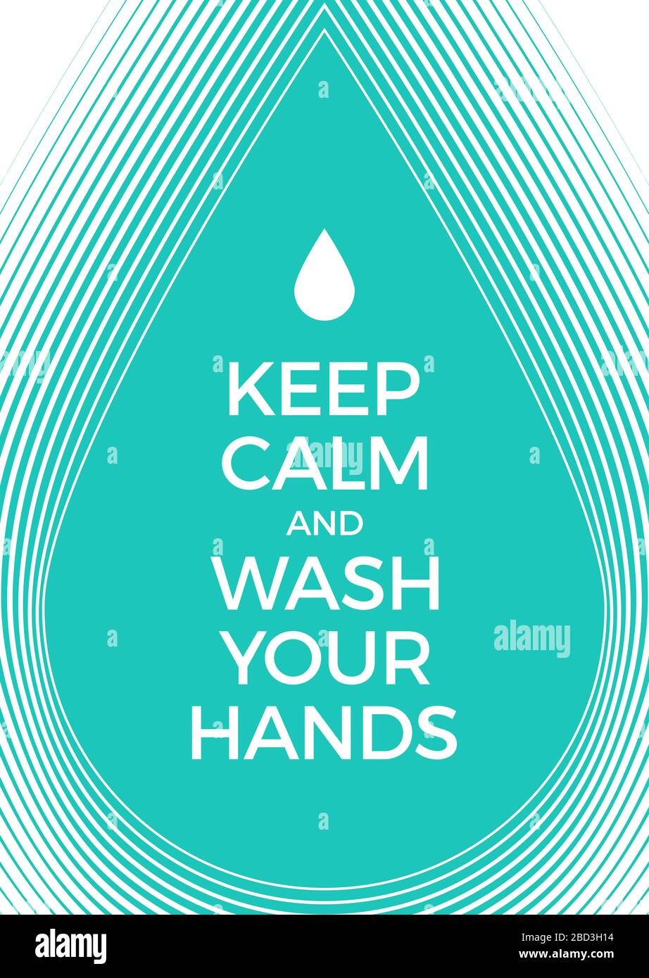 Keep calm and Wash your hands poster, how to avoid the virus, infection ...