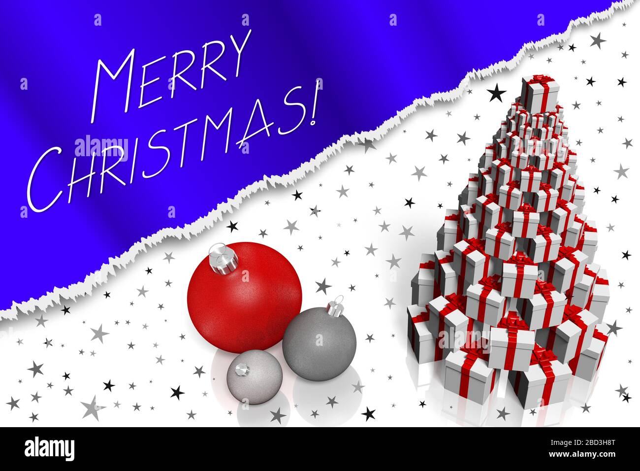 Merry Christmas card Stock Photo - Alamy