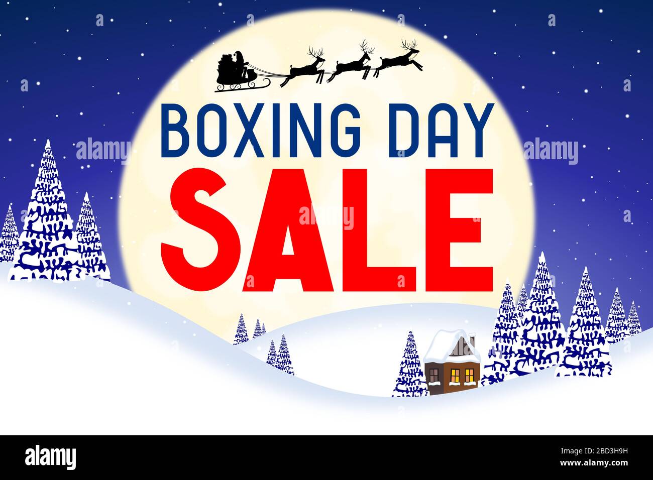 Boxing Day illustration Stock Photo - Alamy