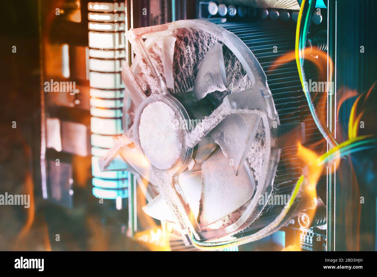 Old computer system unit with dust inside Stock Photo - Alamy