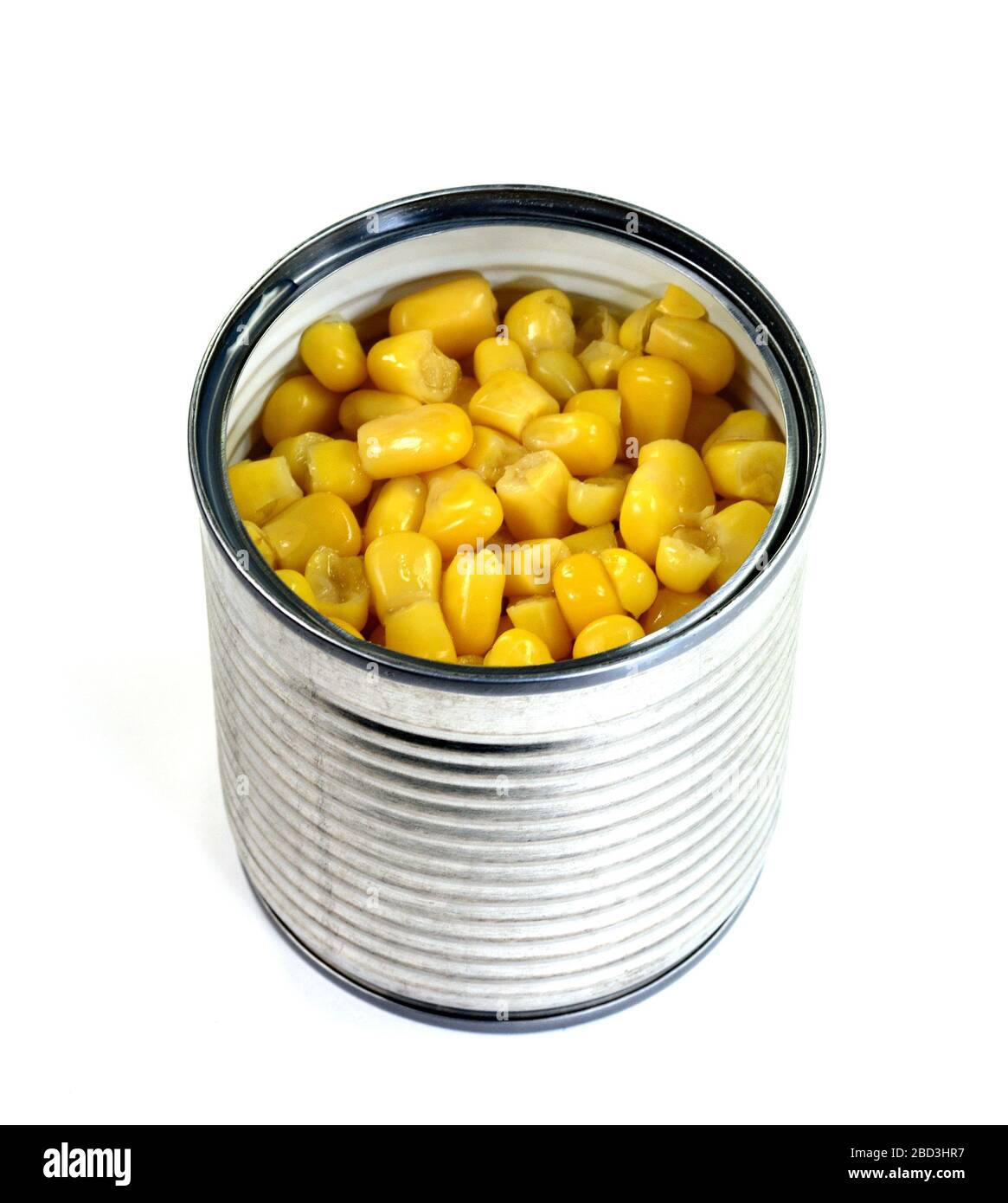 Canned sweet corn in a tin can Stock Photo - Alamy