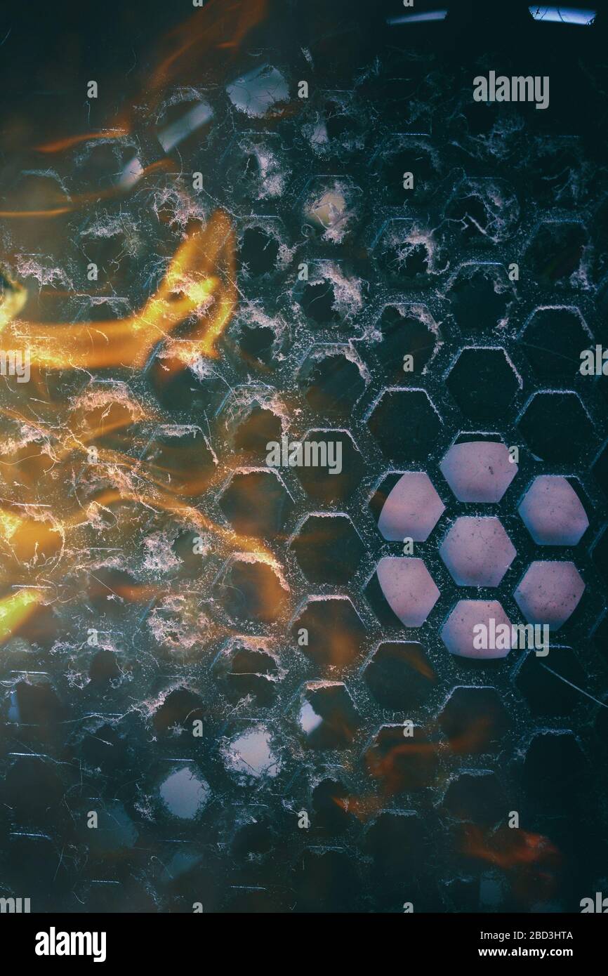 Old computer system unit with dust inside Stock Photo - Alamy