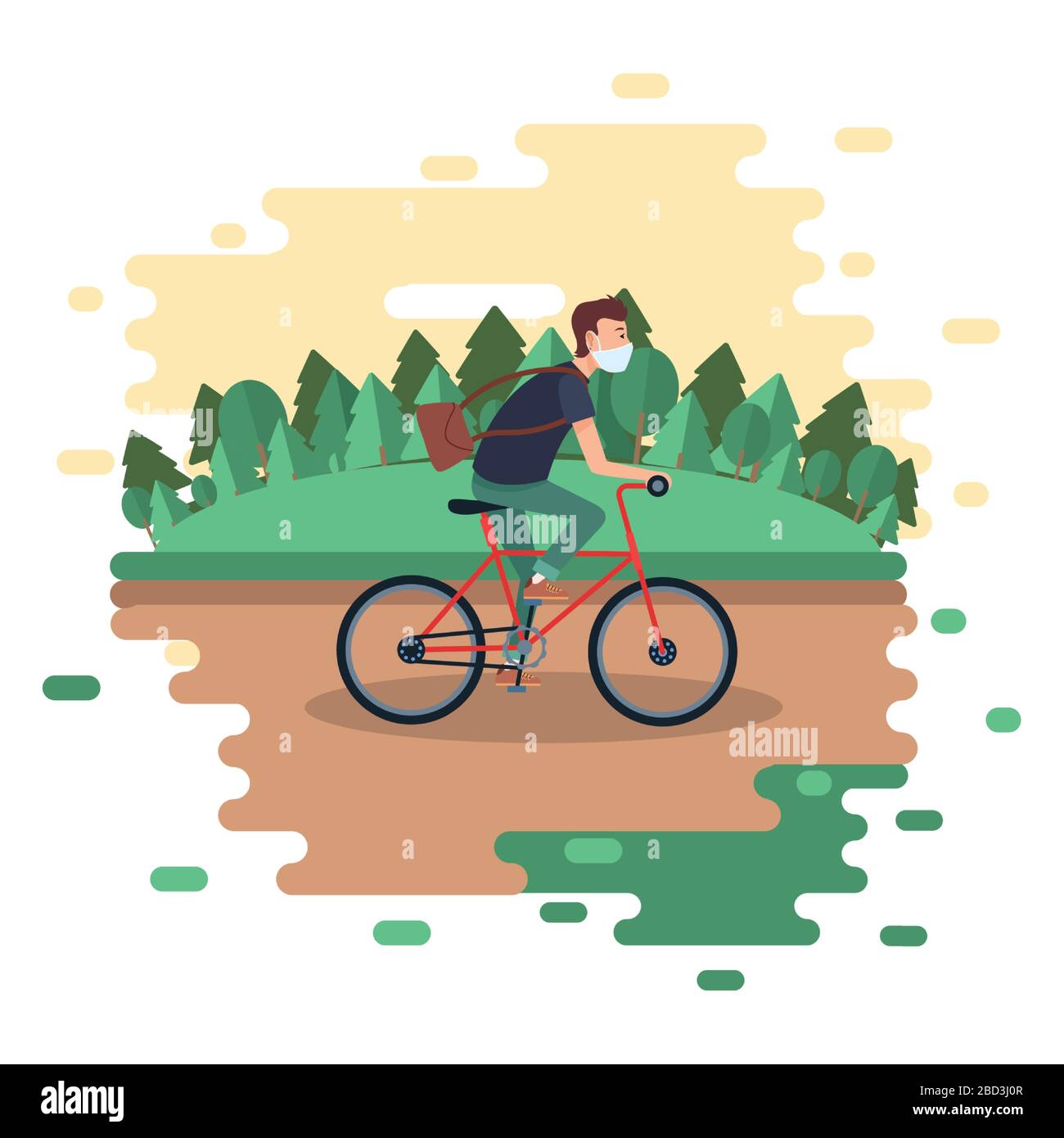 Asian man mask pollution Stock Vector Images - Alamy