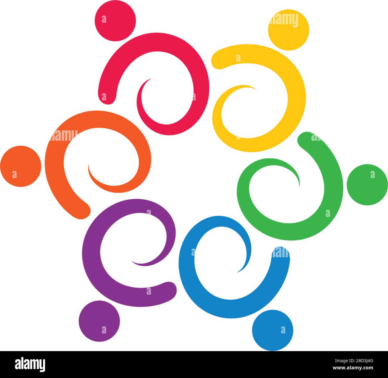 Community, network and social logo design template vector Stock Vector ...