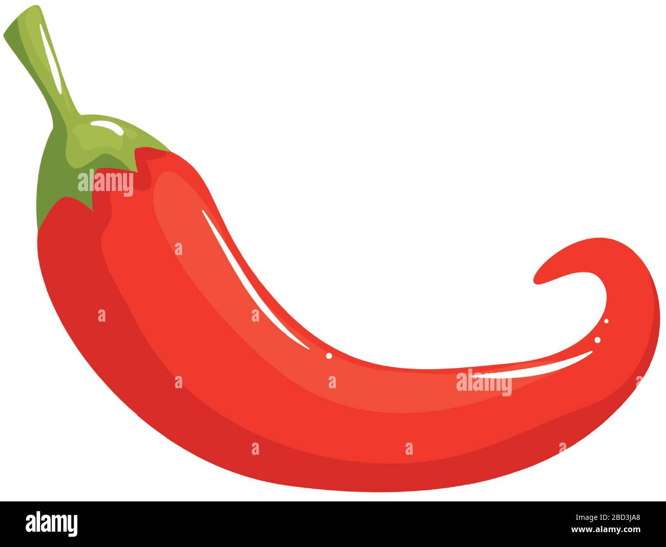 Isolated chilli vegetable vector design Stock Vector Image & Art - Alamy