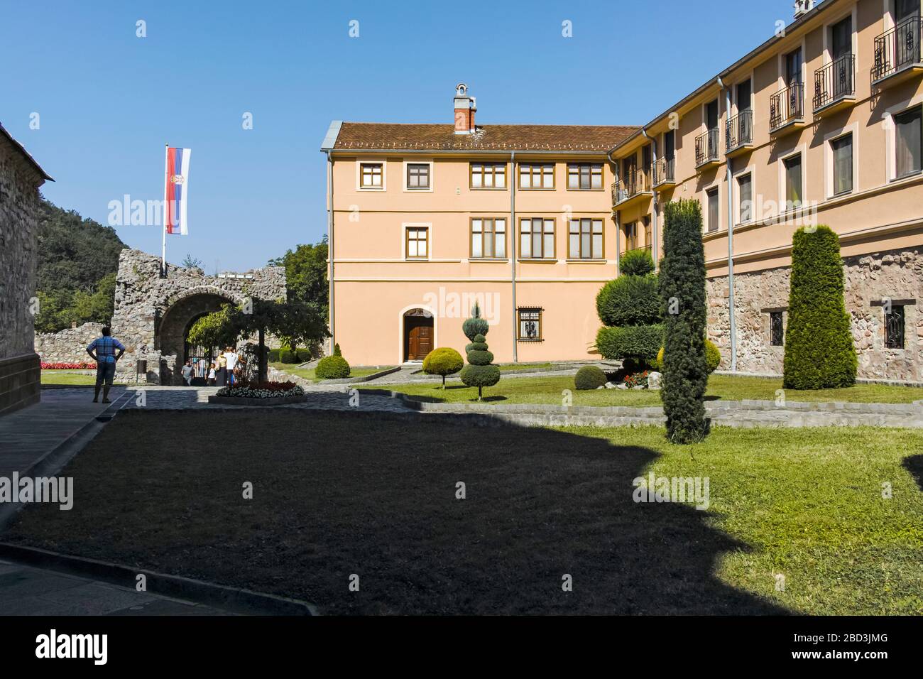 RAVANICA MONASTERY, SERBIA - AUGUST 11, 2019: Medieval Ravanica ...