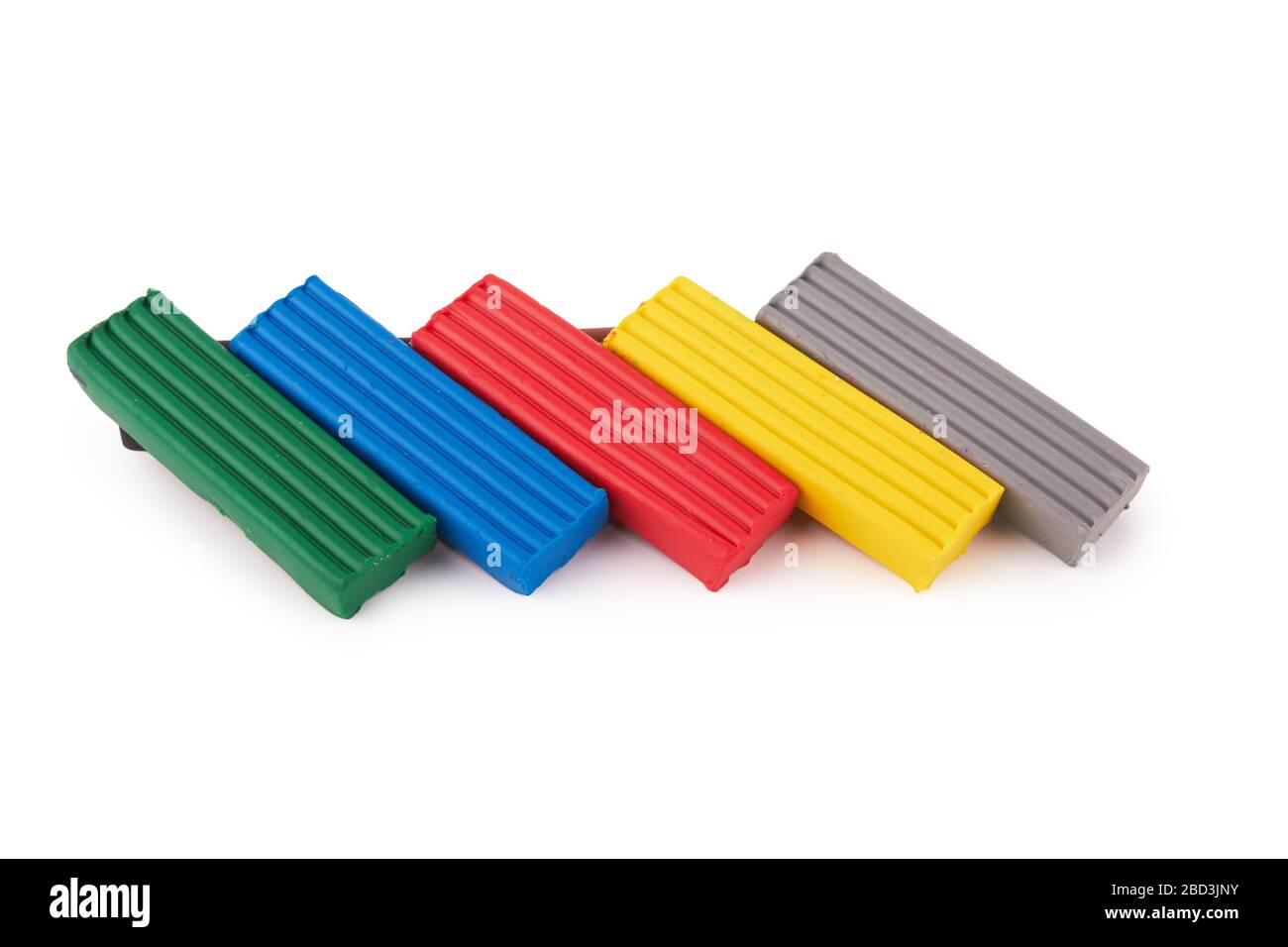Multi-colored plasticine isolated on a white background Stock Photo - Alamy