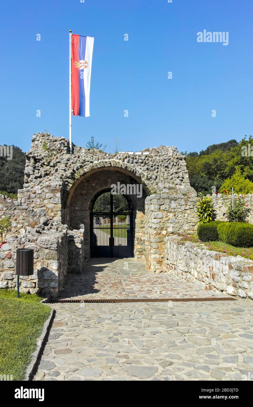 RAVANICA MONASTERY, SERBIA - AUGUST 11, 2019: Medieval Ravanica ...