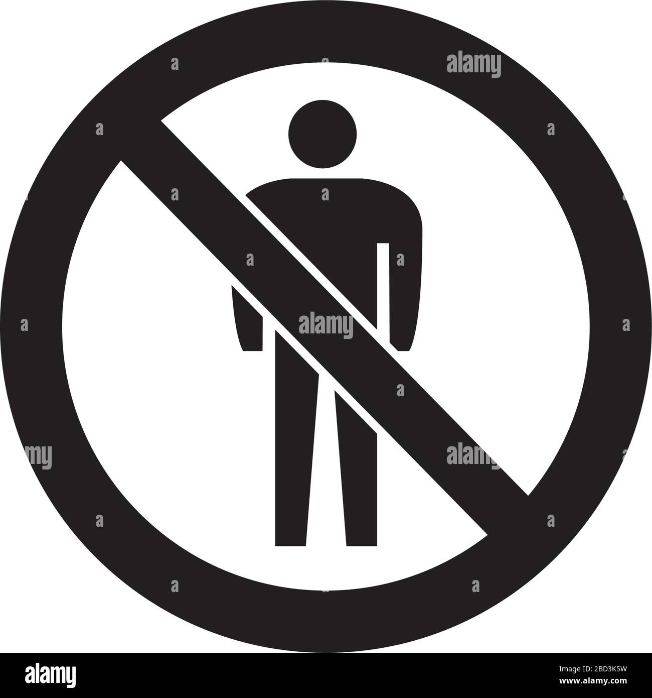 Prohibition sign (pictogram) / No admittance Stock Vector Image & Art ...