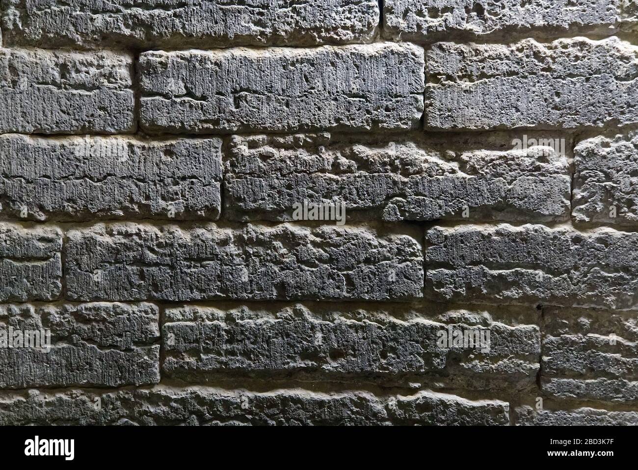 texture old brick wall laid out at the beginning of the 18th century ...