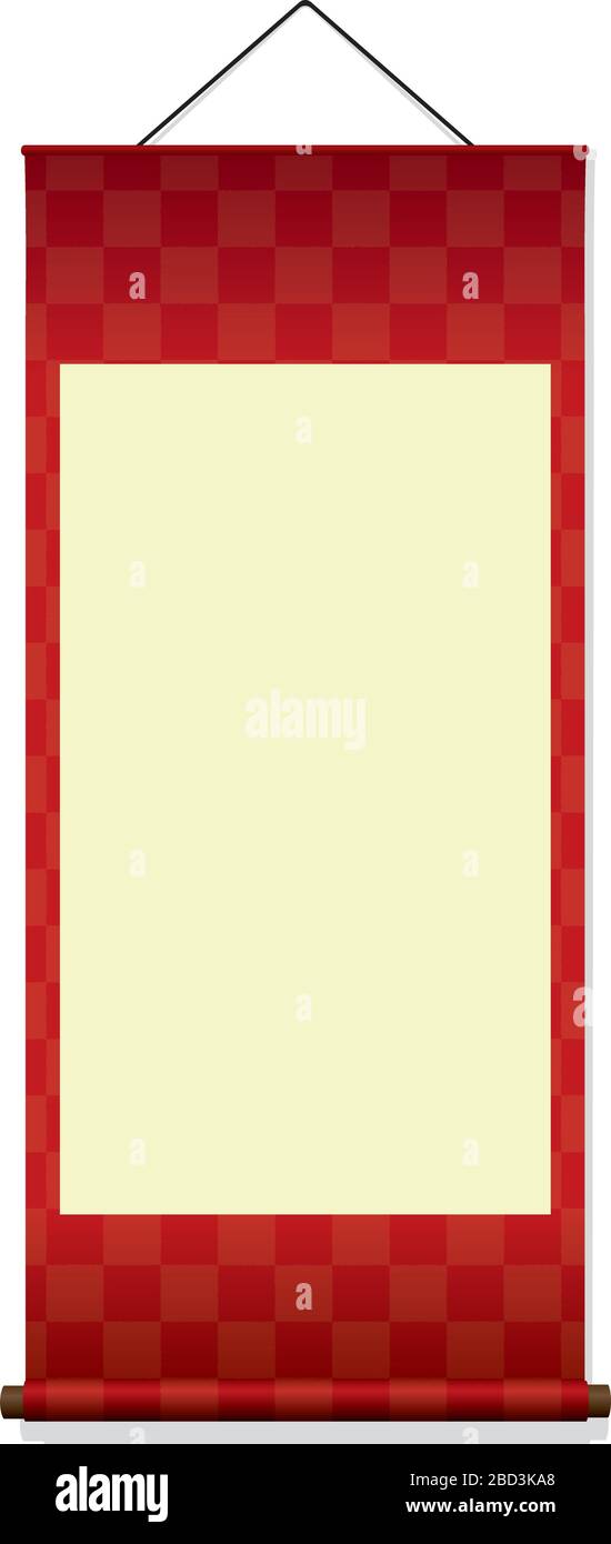 Japanese hanging scroll illustration Stock Vector Image & Art - Alamy
