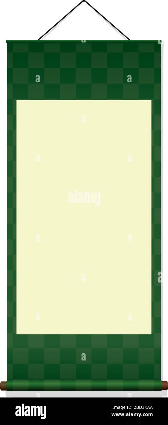 Japanese scroll paper hanging Cut Out Stock Images & Pictures - Alamy