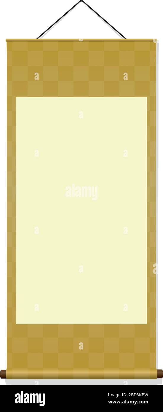 Japanese hanging scroll illustration Stock Vector Image & Art - Alamy