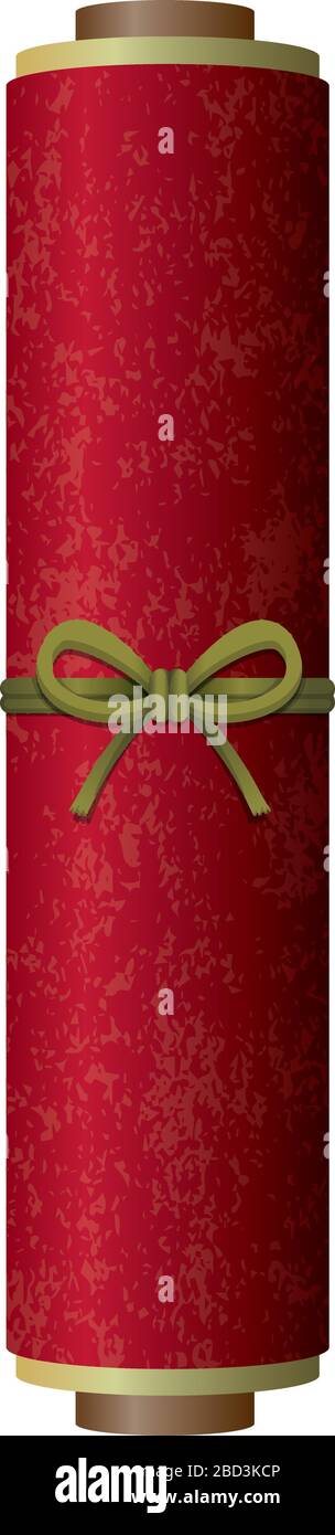 Japanese scroll paper illustration Stock Vector Image & Art - Alamy