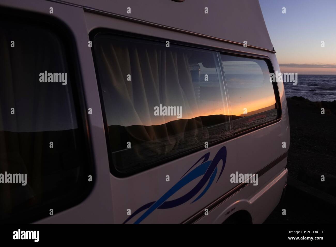 Camper van rural landscape sunset hi-res stock photography and images ...