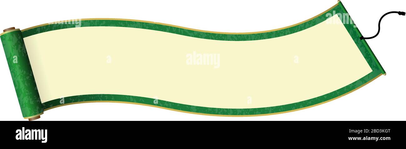 Green Scroll Clip Art