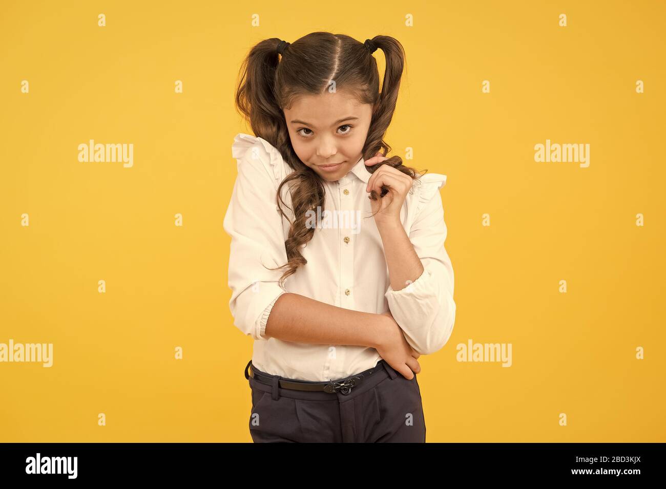 Shy schoolgirl hi-res stock photography and images - Alamy