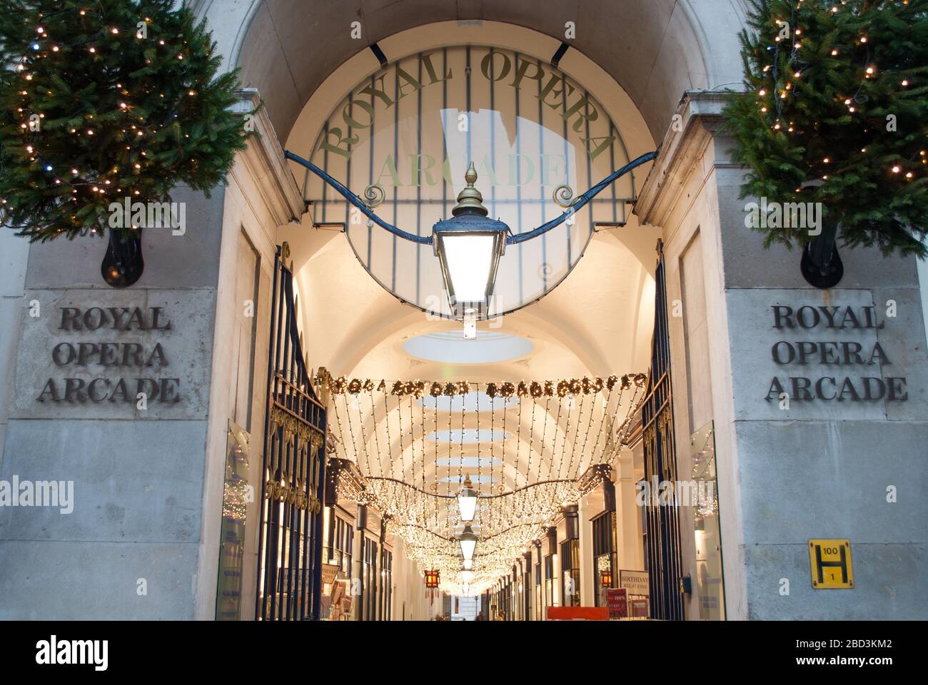 Christmas Decorations Retail Shopping Shops Arcade Royal Opera Arcade ...