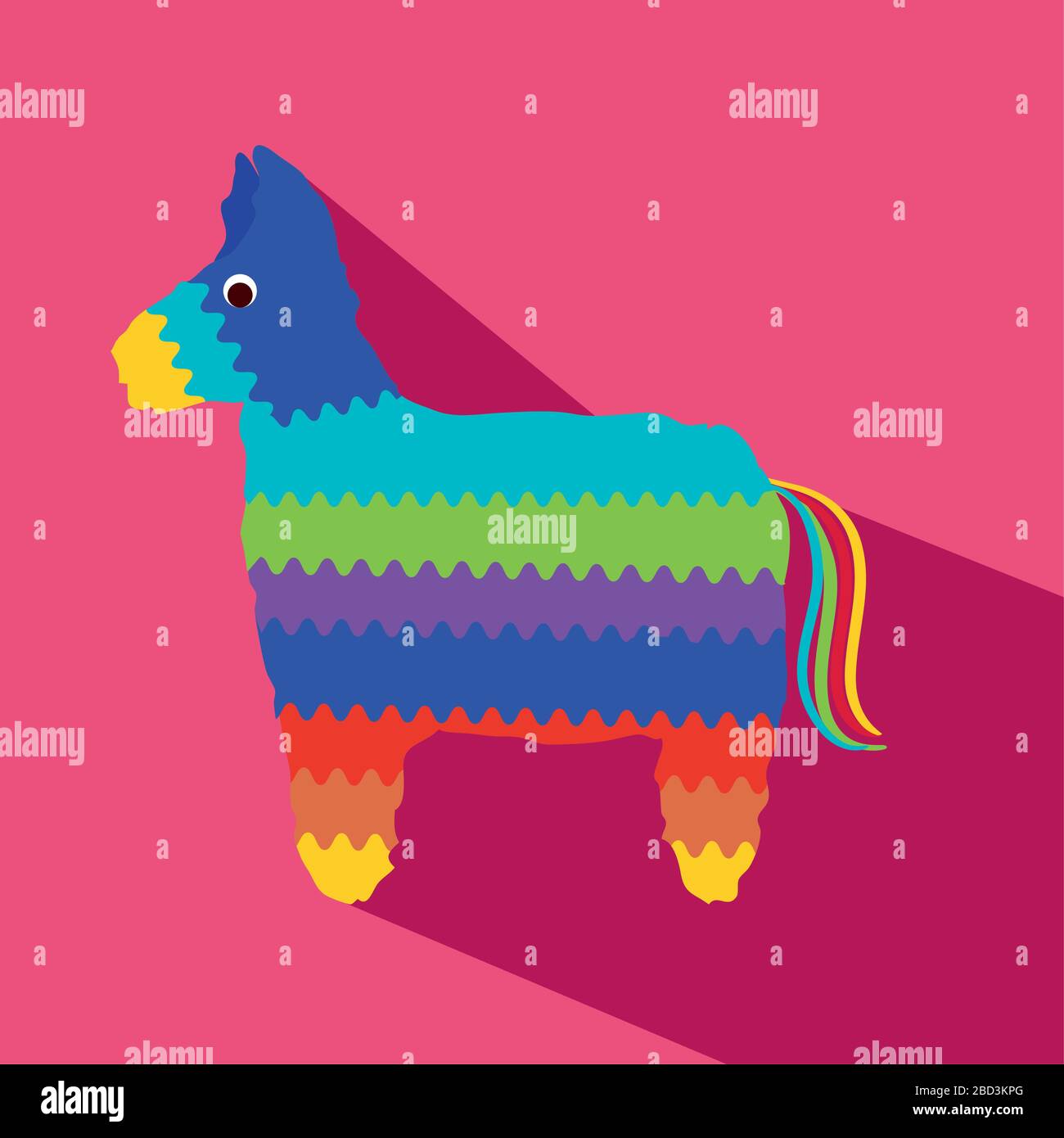 Mexican striped pinata vector design Stock Vector Image & Art - Alamy