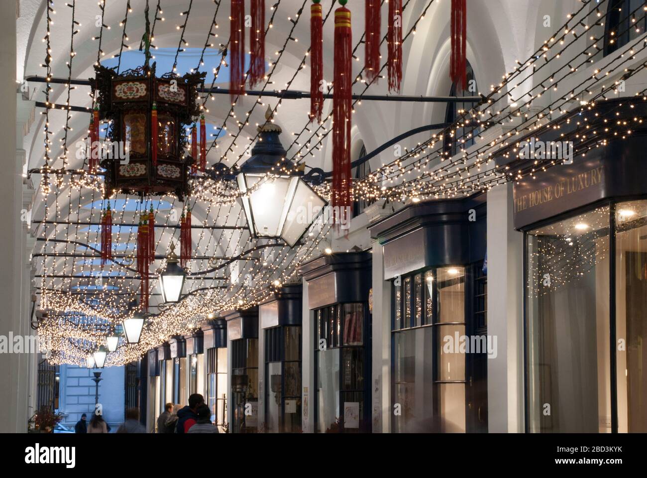 Christmas Decorations Retail Shopping Shops Arcade Royal Opera Arcade ...