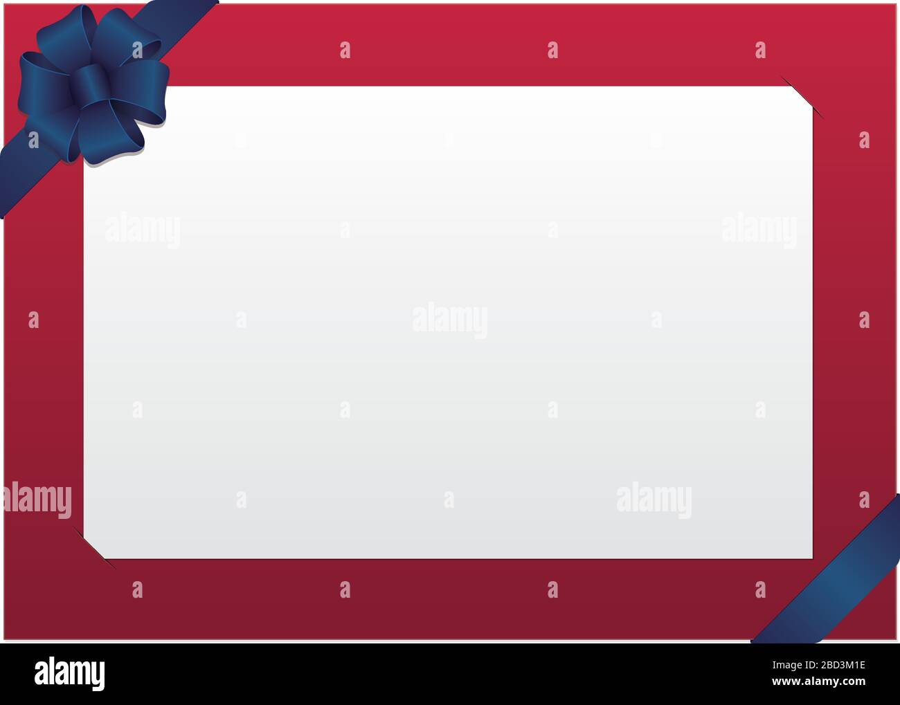 Gift card frame illustration ( corner ribbon Stock Vector Image & Art ...