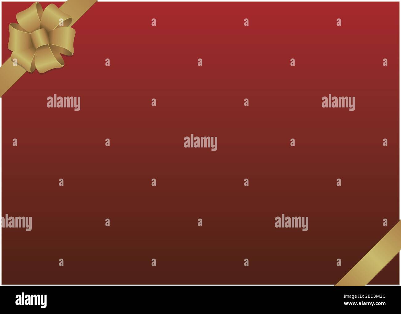 Gift card frame illustration ( corner ribbon Stock Vector Image & Art ...