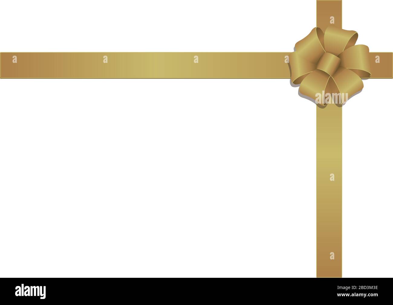 Crossed ribbons and flower loop hair bow Stock Vector Image & Art - Alamy