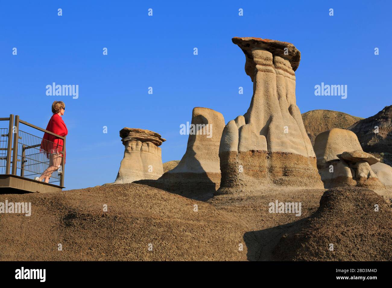 Hoodoo Rock Formations, Drumheller, Alberta, Canada Stock Photo - Alamy
