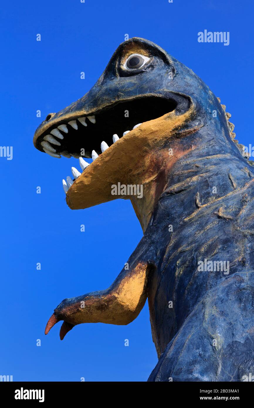 Dinosaur in Spray Park, Drumheller, Alberta, Canada Stock Photo - Alamy